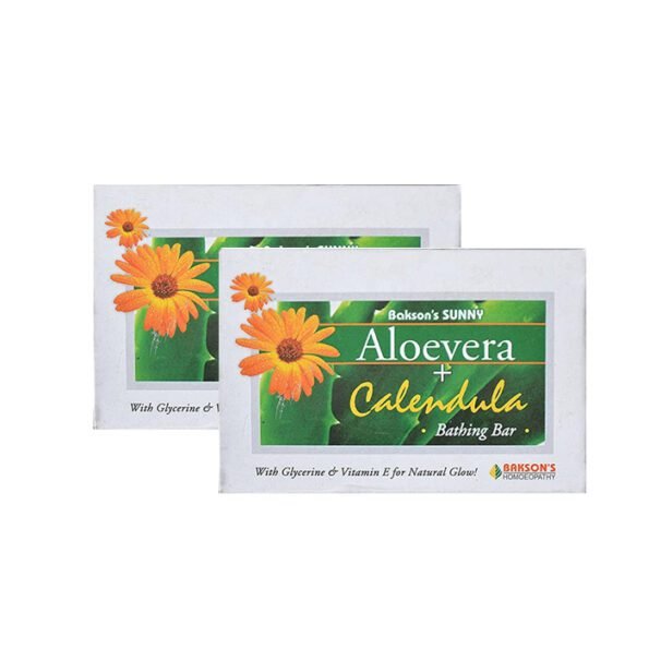 Bakson Sunny Aloevera Soap (75g) x 2 – HomeoBasket
